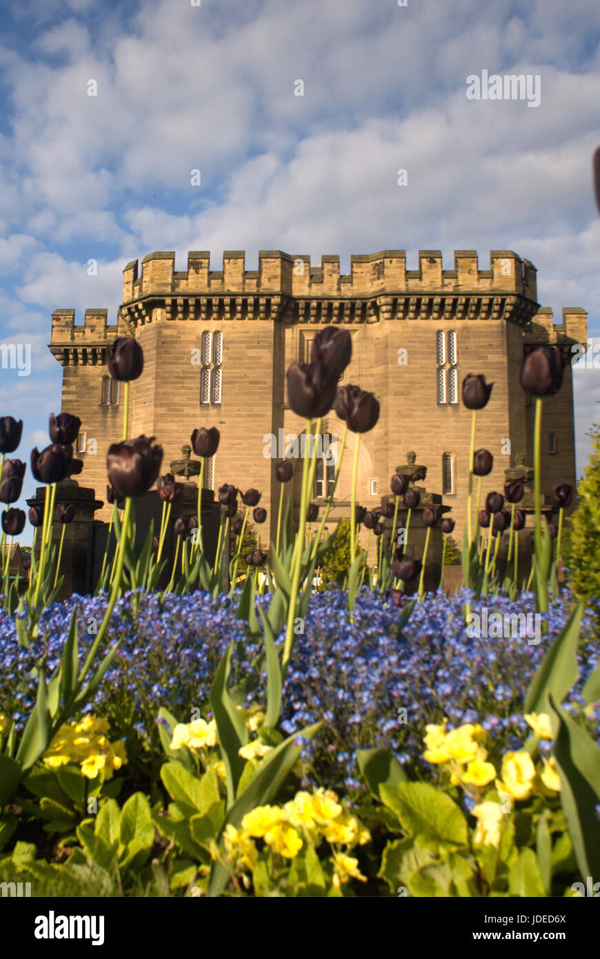 View of Courthouse from Carlisle Park, Morpeth, Northumberland Stock ...