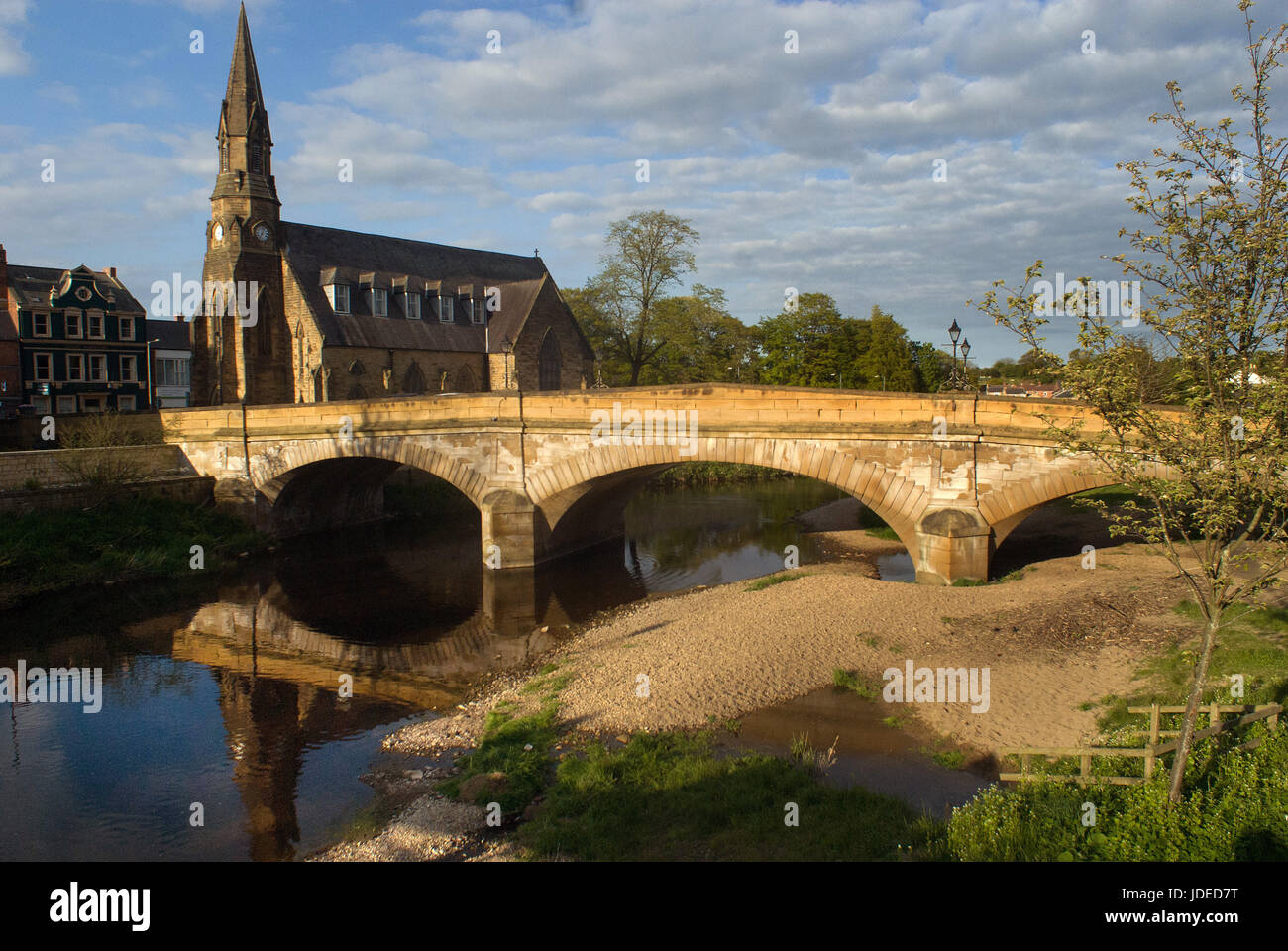 Morpeth and river Wansbeck Stock Photo - Alamy