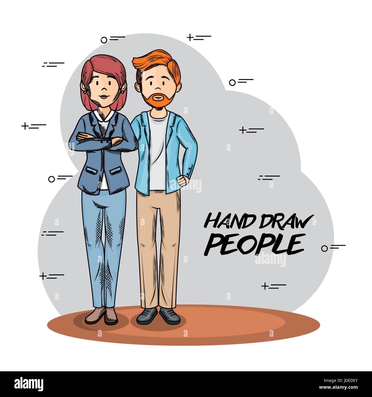 Hand drawn people design Stock Vector Image & Art - Alamy
