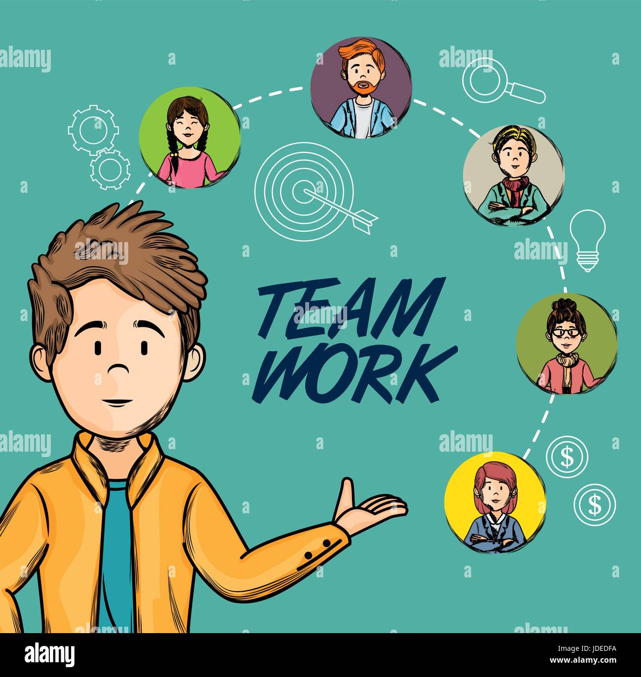 Hand drawn people design Stock Vector Image & Art - Alamy