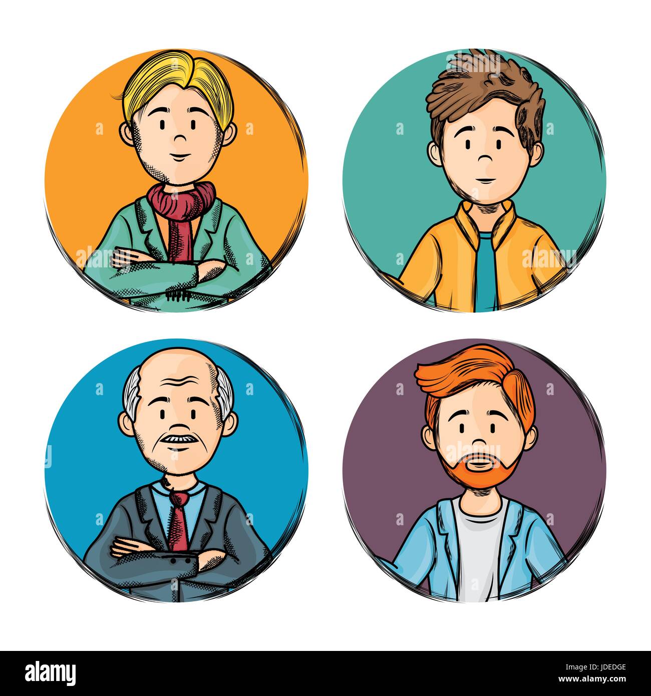 Hand drawn people design Stock Vector Image & Art - Alamy