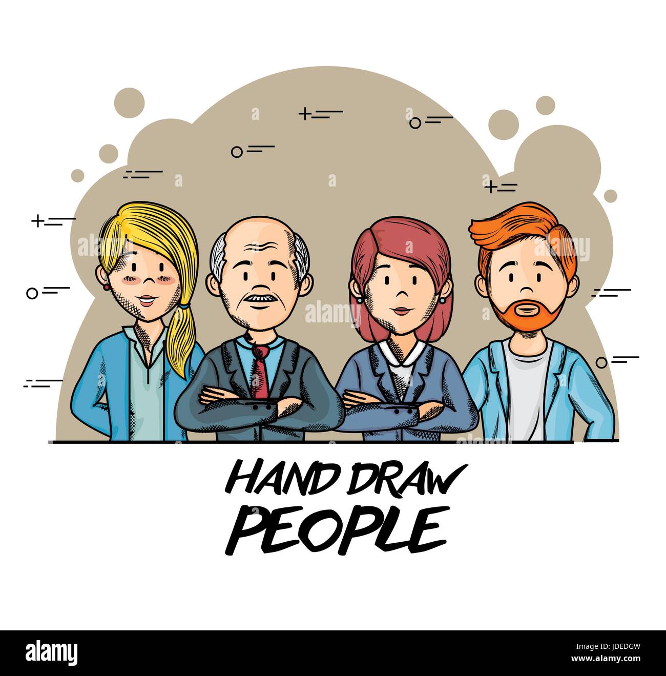 Hand drawn people design Stock Vector Image & Art - Alamy