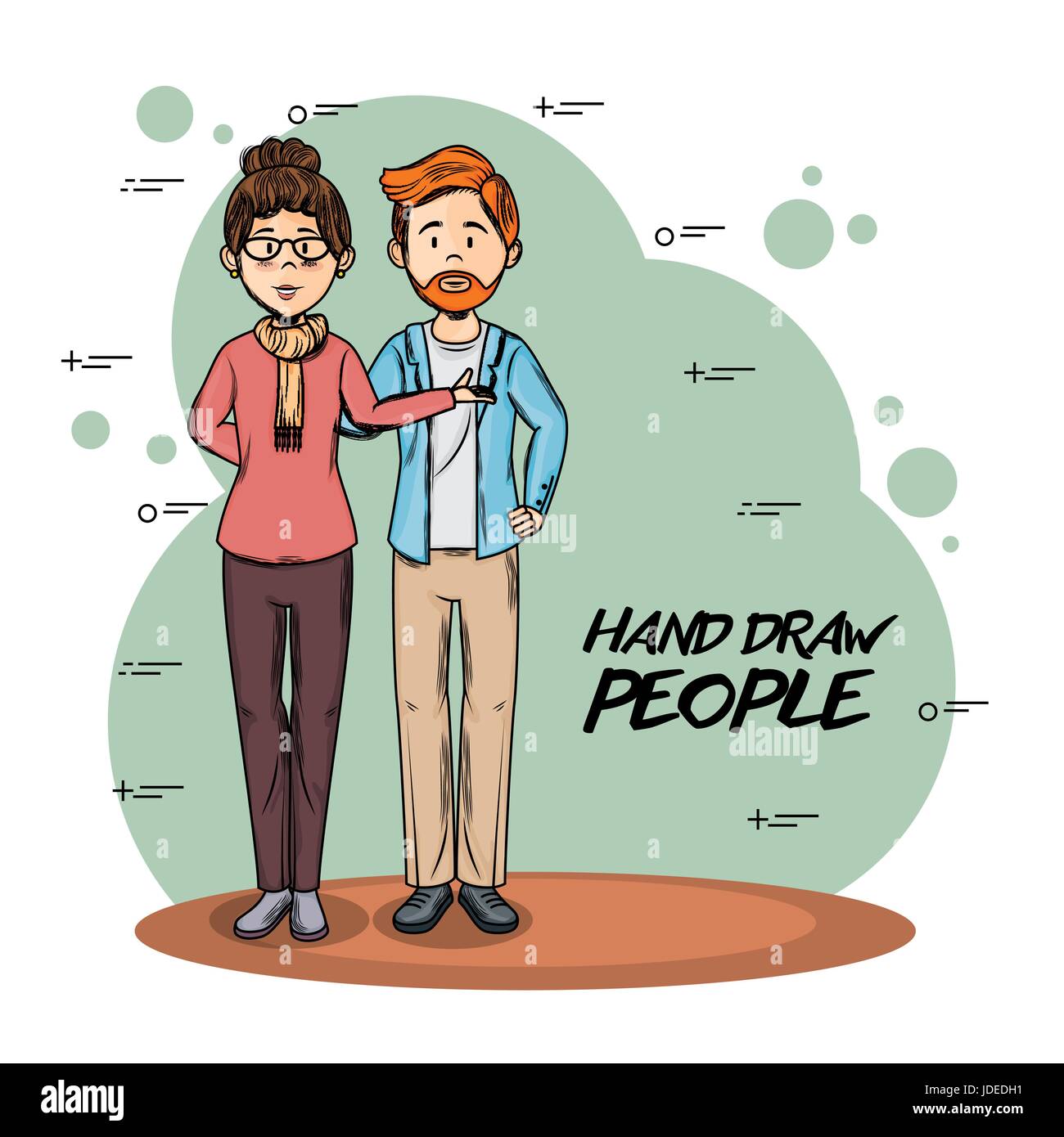 Hand drawn people design Stock Vector Image & Art - Alamy