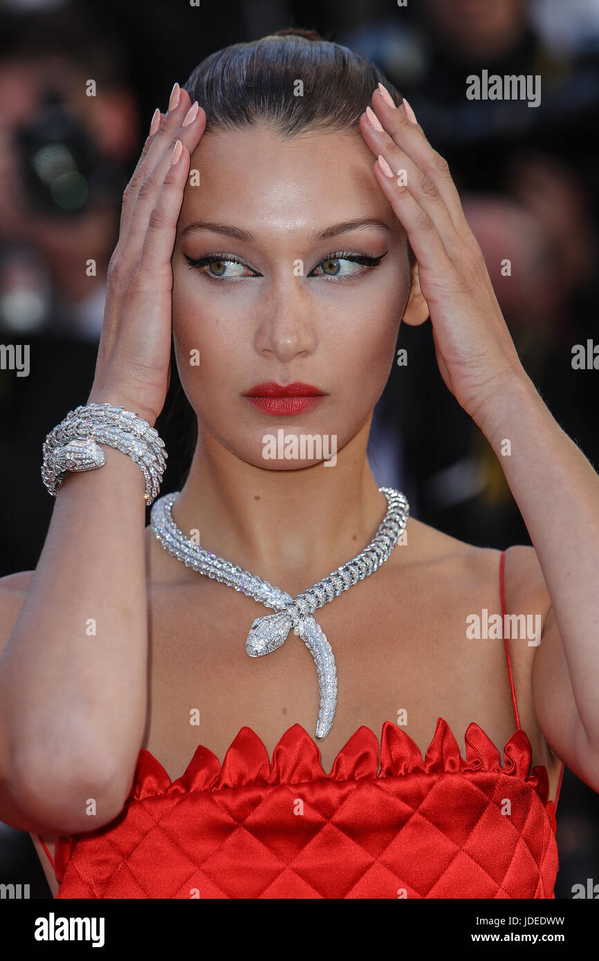 70th Cannes Film Festival - "Okja" - Red Carpet Featuring: Bella Hadid ...