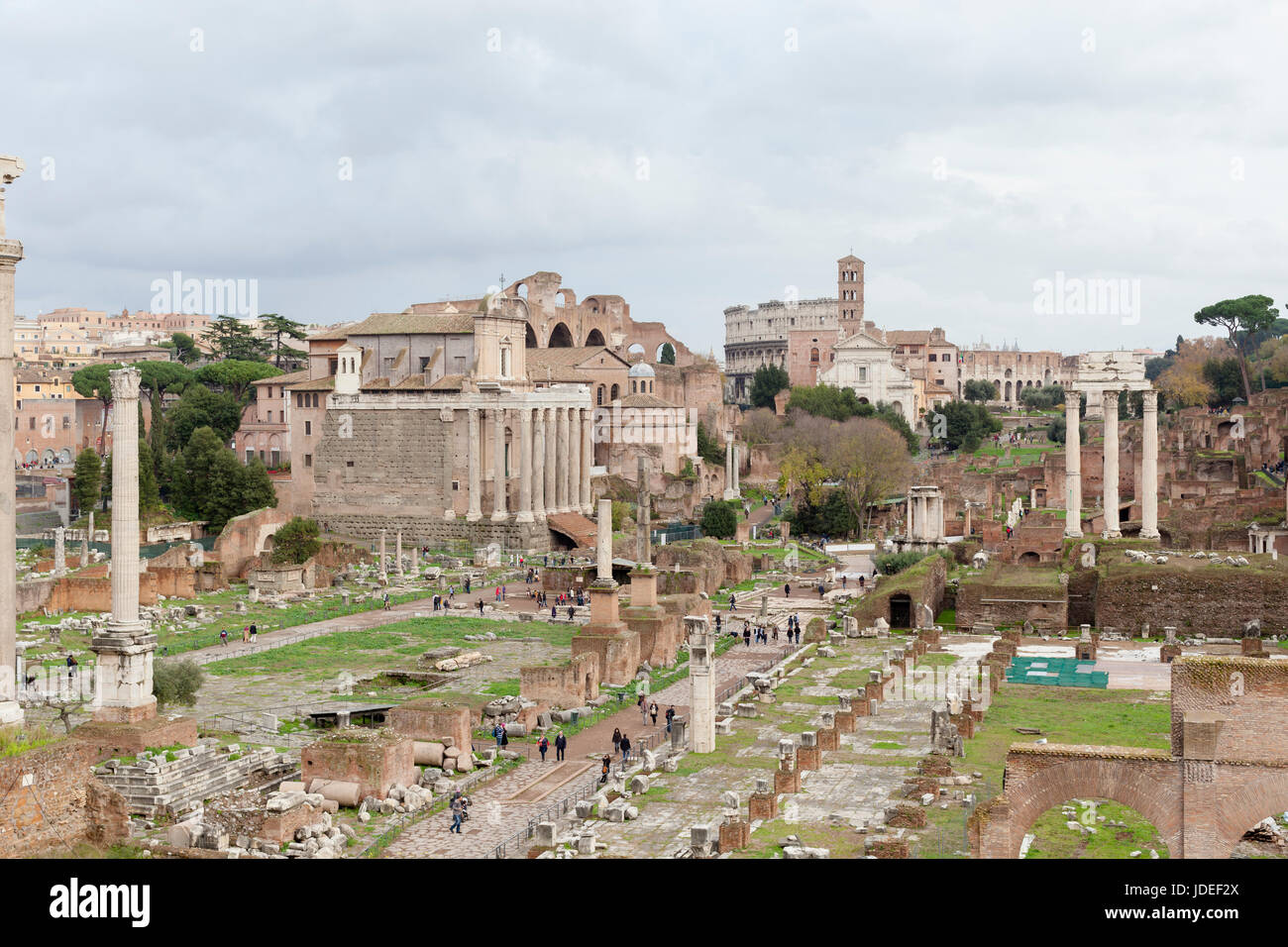 View of the imperial forum, Rome, Italy Stock Photo - Alamy