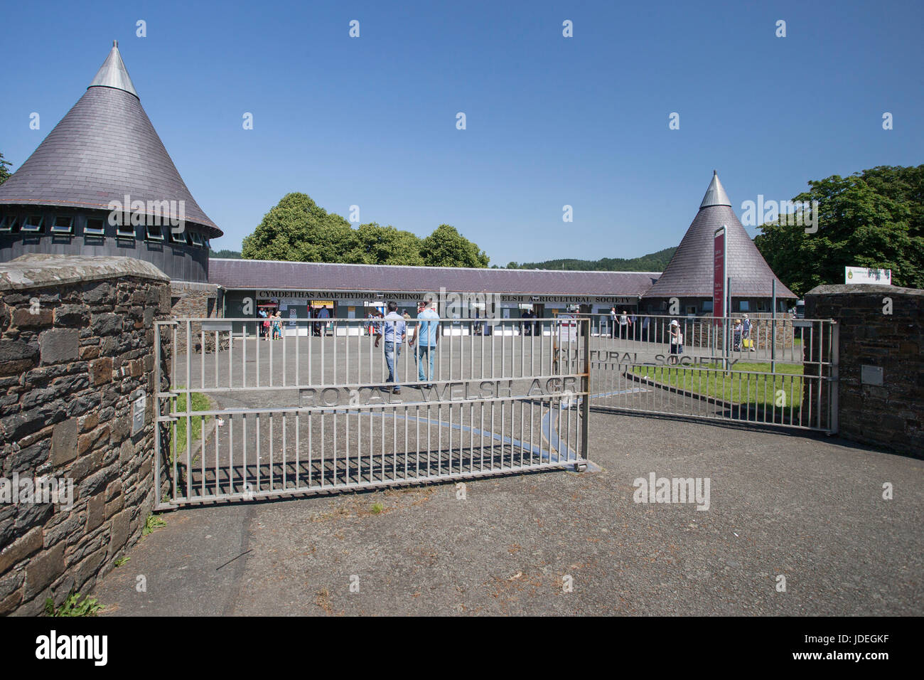 General view of the Royal Welsh Showground, Llanelwedd, Builth Wells ...