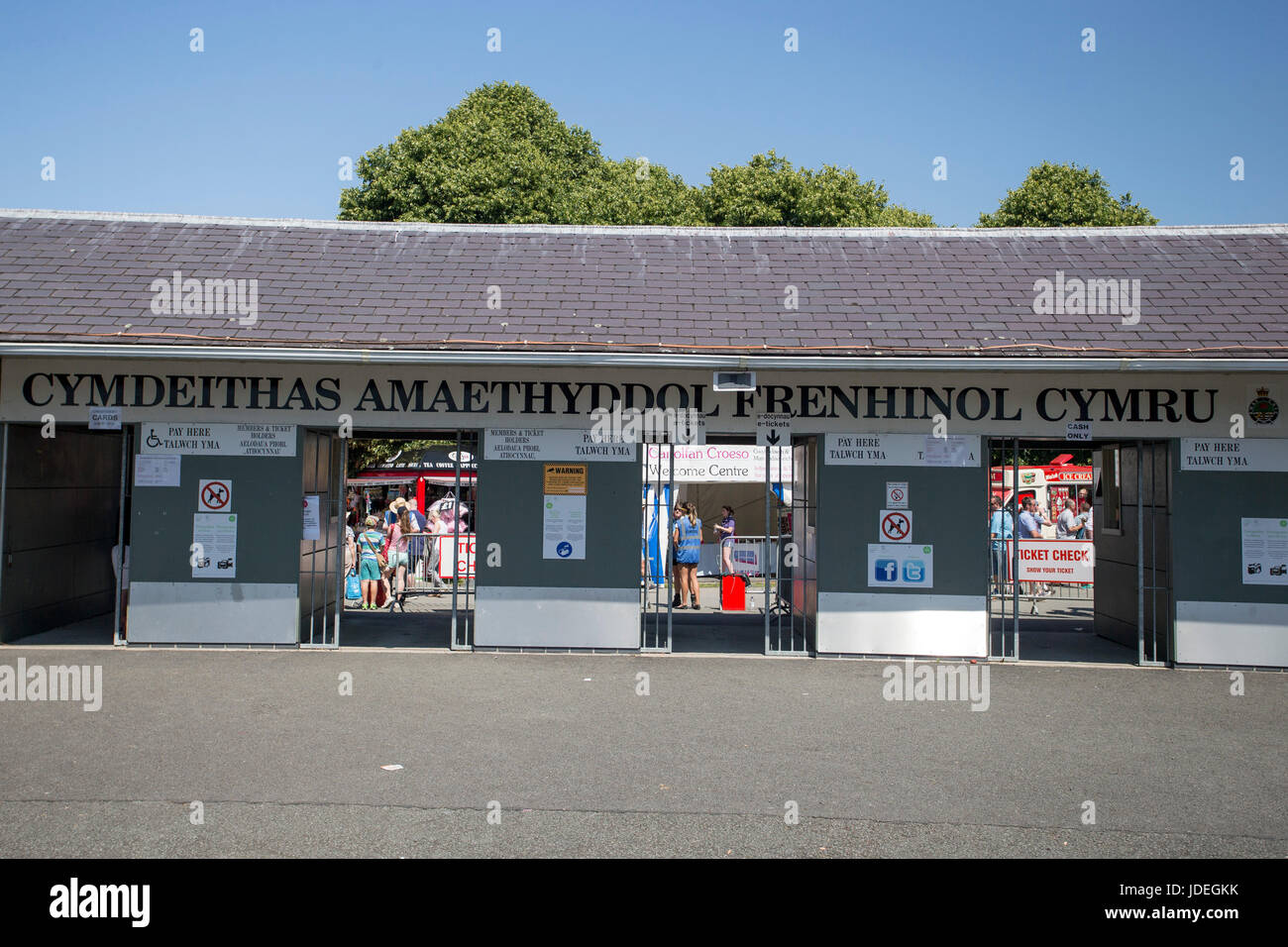 General view of the Royal Welsh Showground, Llanelwedd, Builth Wells ...