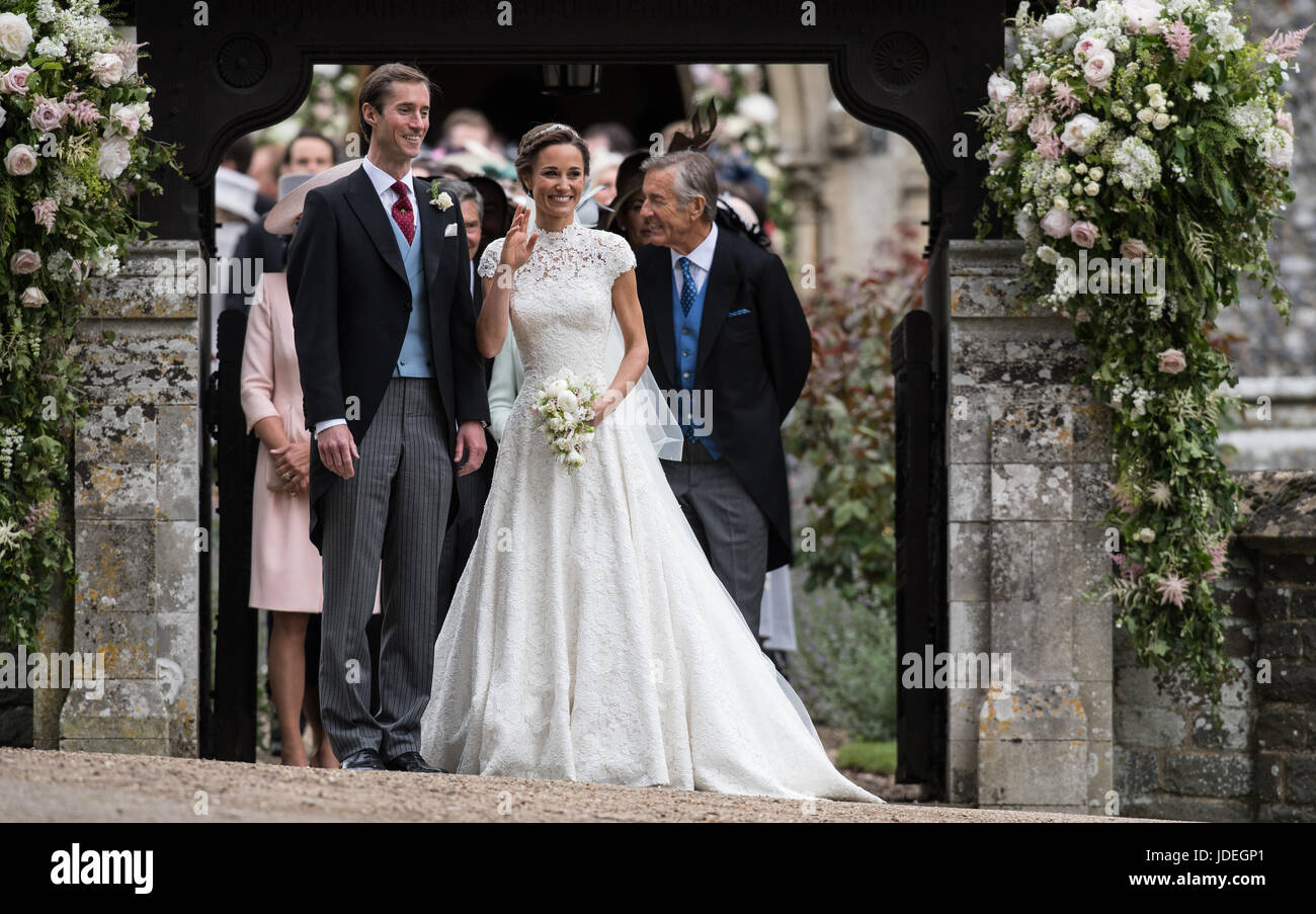 The wedding of Pippa Middleton and James Matthews at St. Mark's Church ...