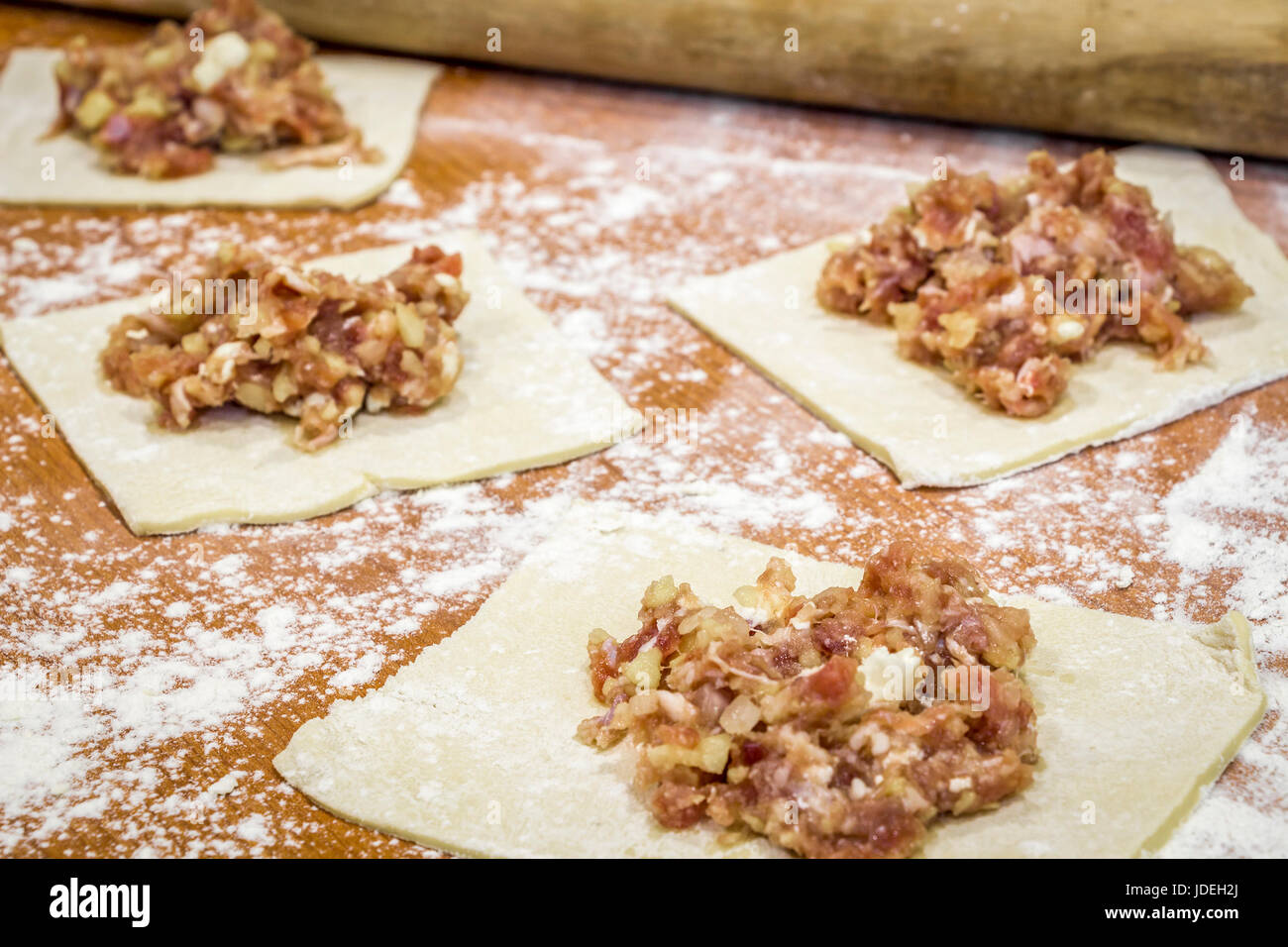 Making dumplings home square hi-res stock photography and images - Alamy