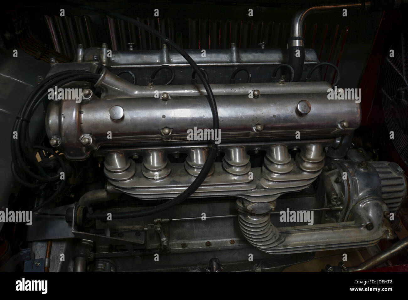 Vintage Car Engine Stock Photo - Alamy