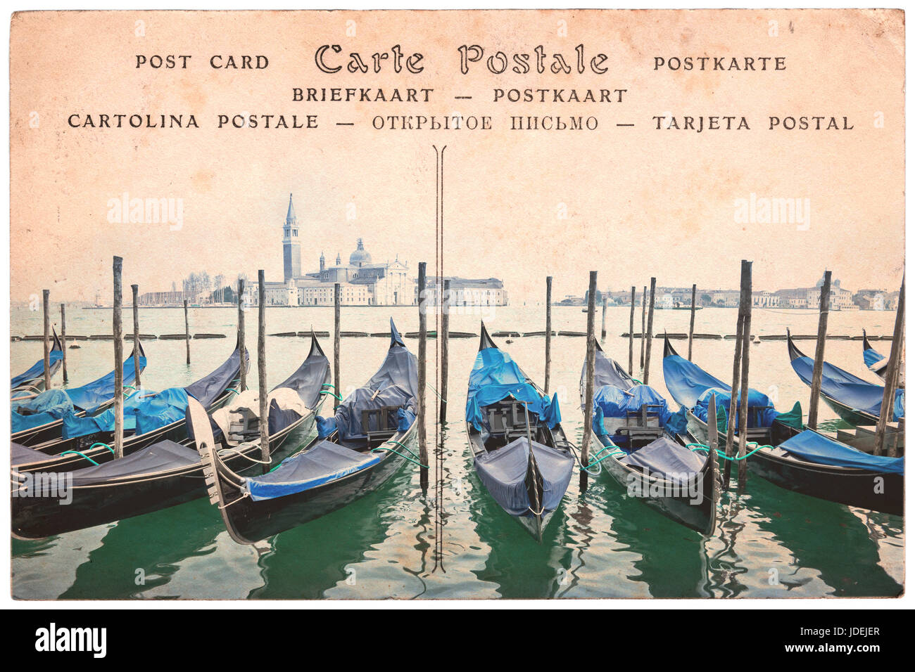 Two Ships in an ITALIAN PORT Unused Vintage Faded Photo Postcard ...