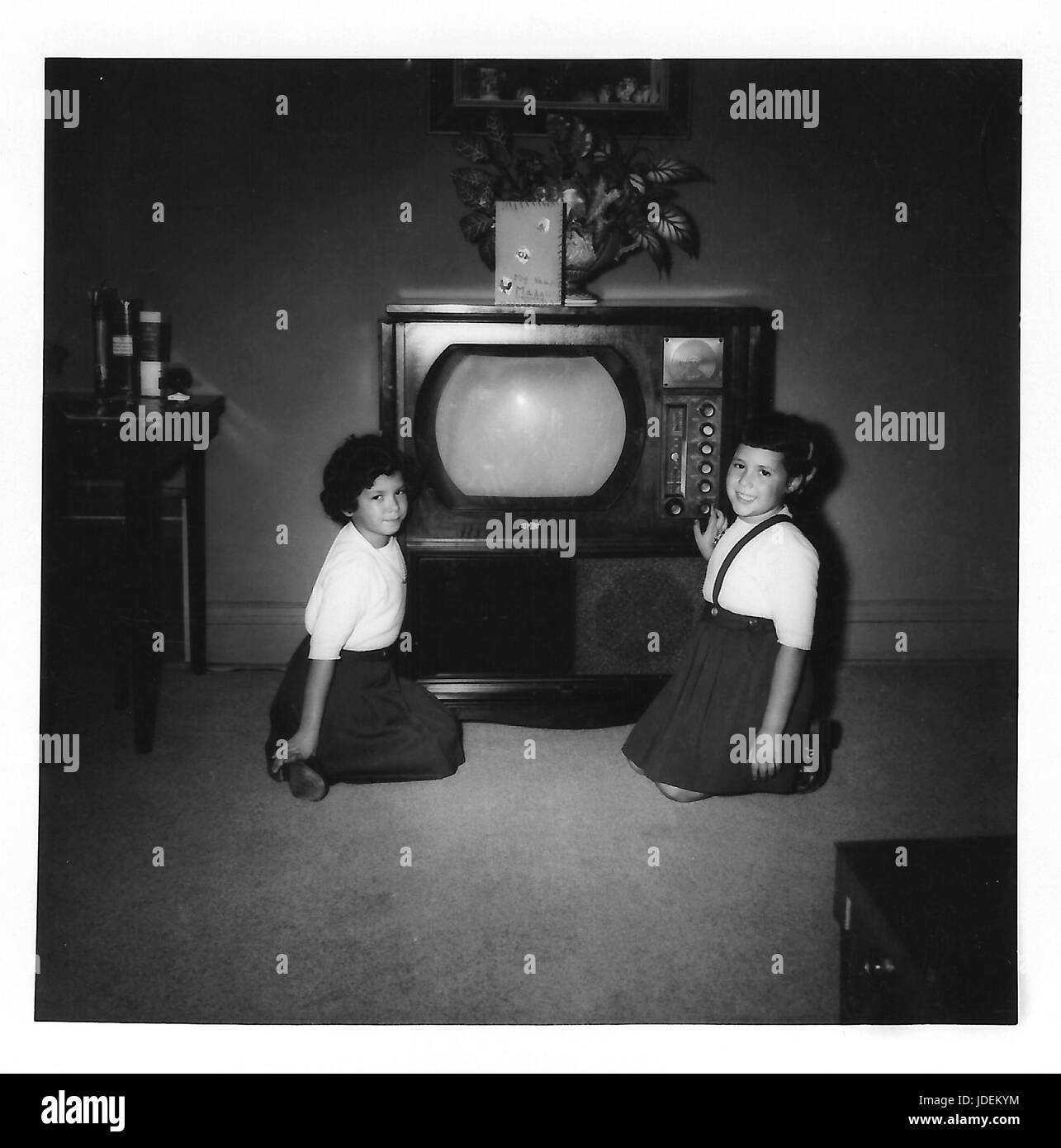 Room vintage television tv Cut Out Stock Images & Pictures - Alamy