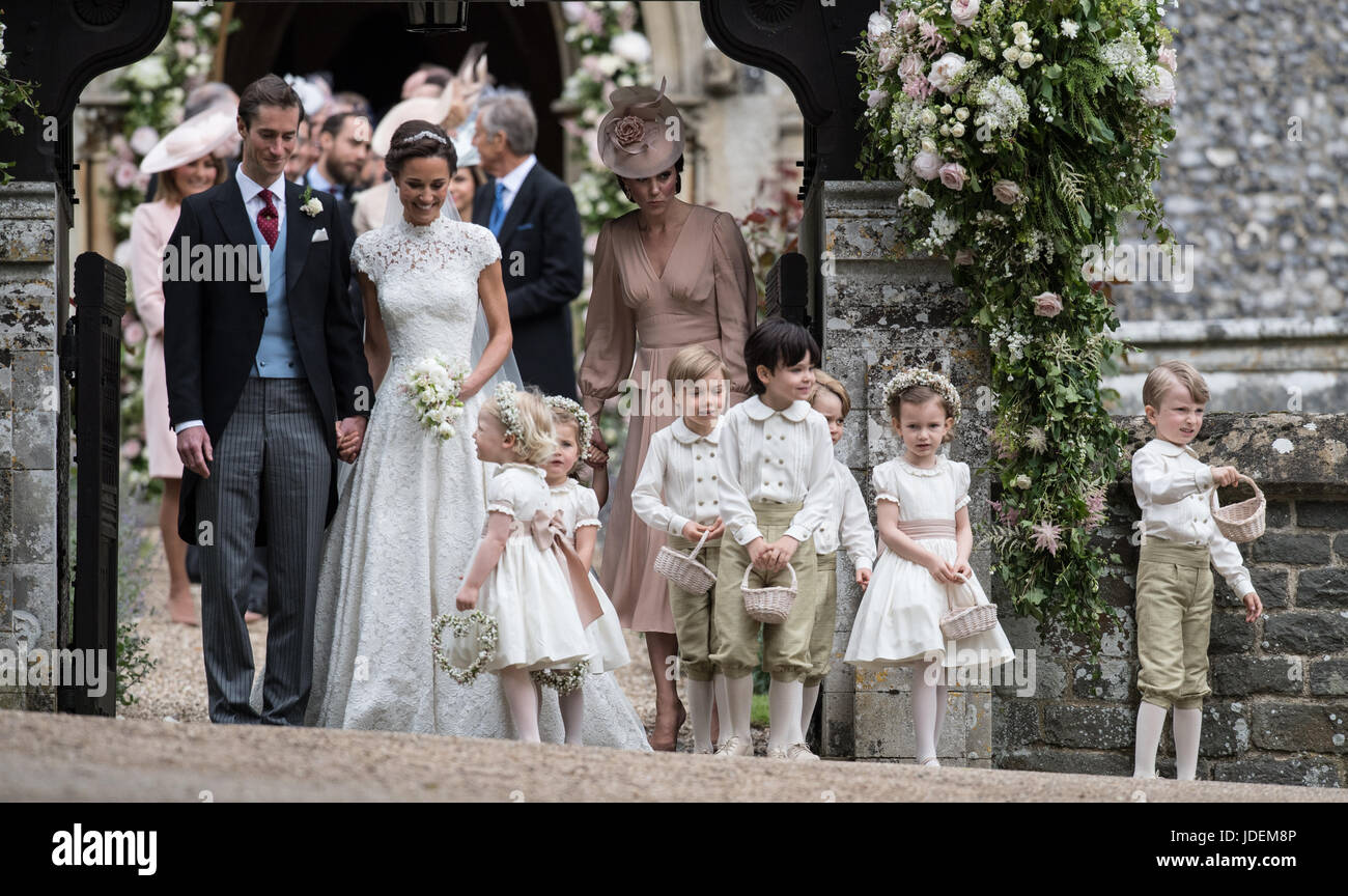 The wedding of Pippa Middleton and James Matthews at St. Mark's Church ...
