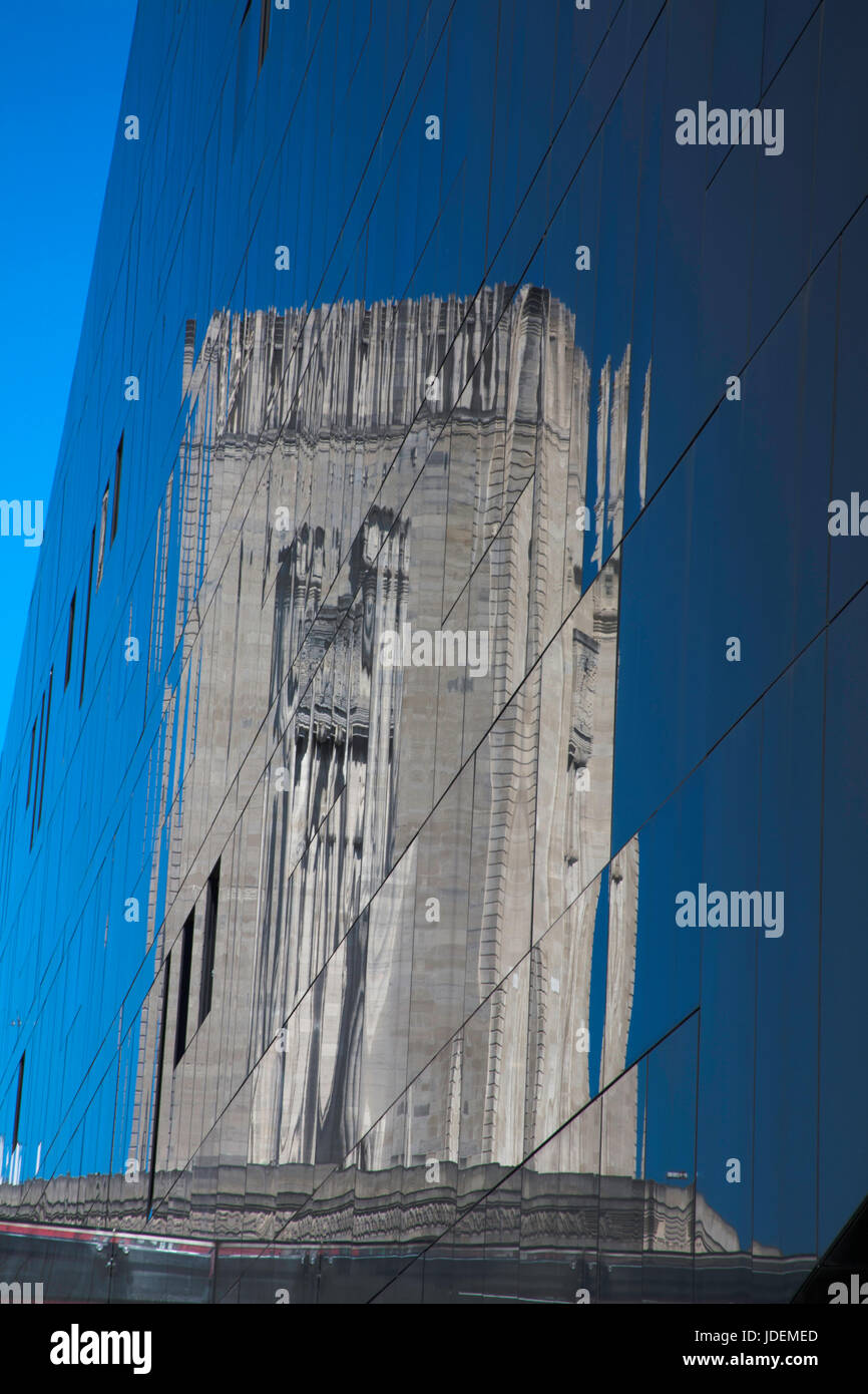 Reflection of Georges Dock Building Art Deco ventilation shaft for The ...