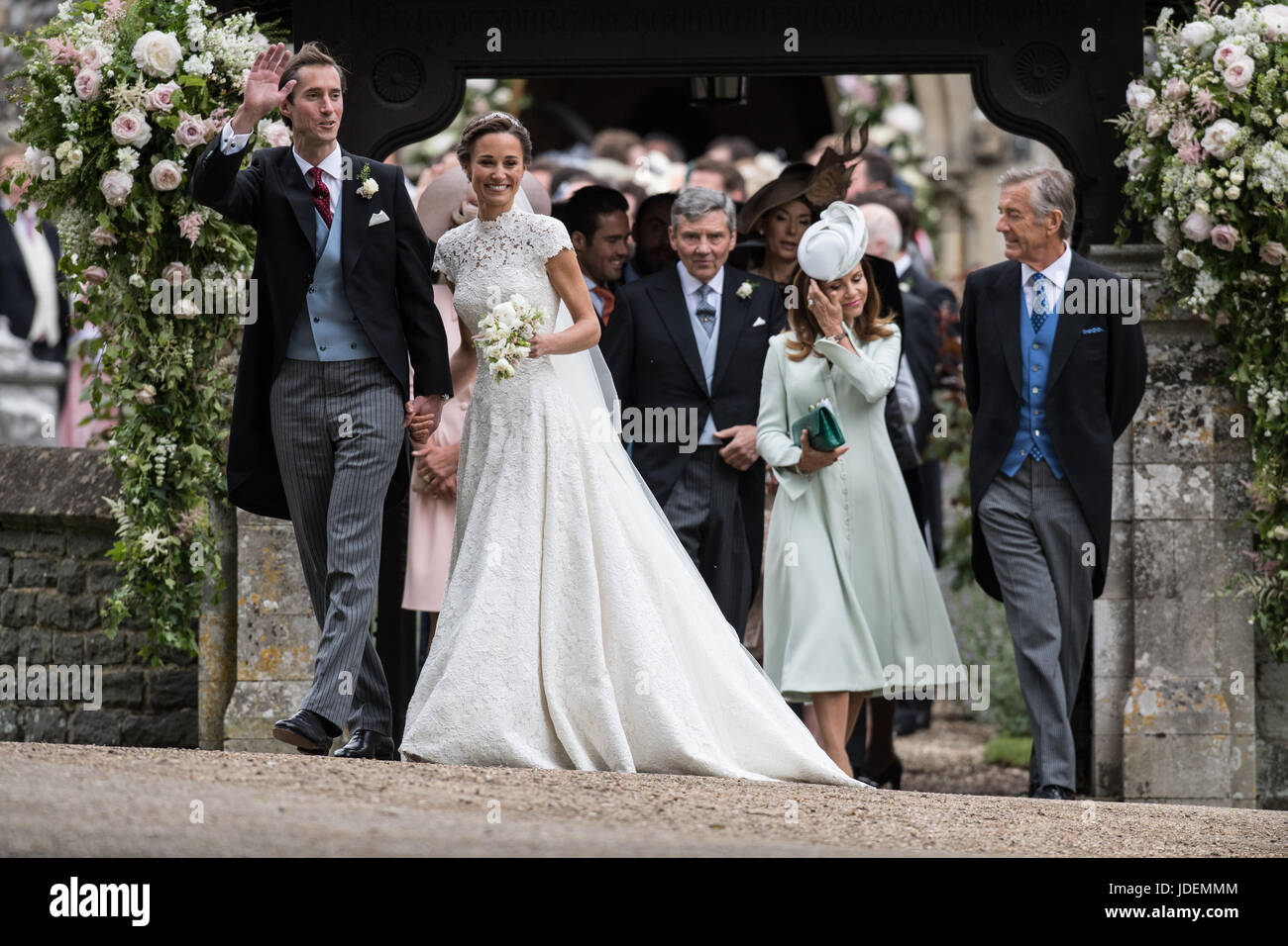 The wedding of Pippa Middleton and James Matthews at St. Mark's Church ...