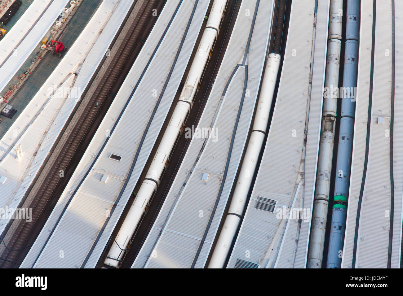 Station aerial view hi-res stock photography and images - Alamy