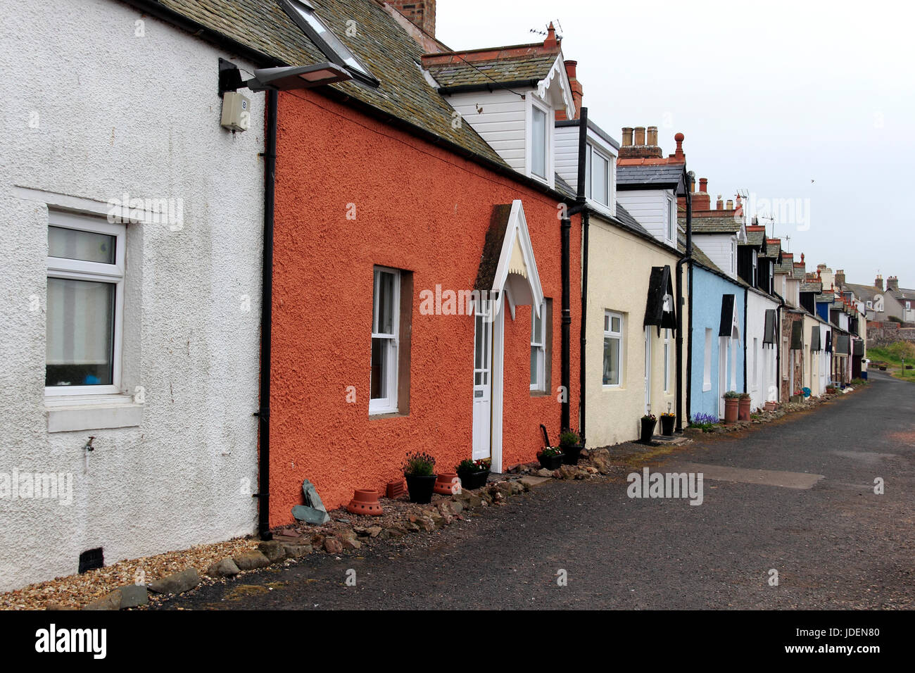Remote fishing village, St Abbs, Scotland, UK Stock Photo - Alamy