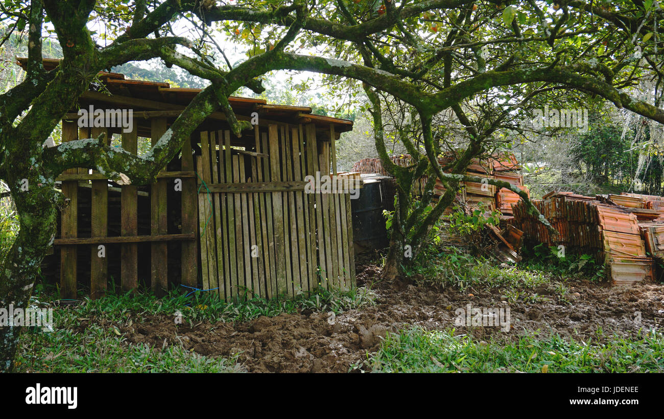 Dirty Farm Warehouse Stock Photo - Alamy