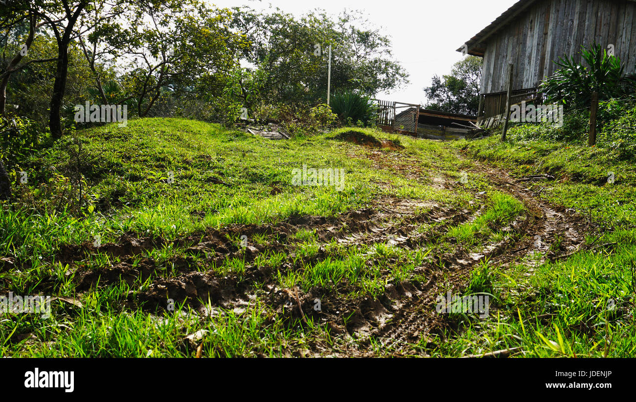 Slope of Mud, Farm Ranch Stock Photo - Alamy