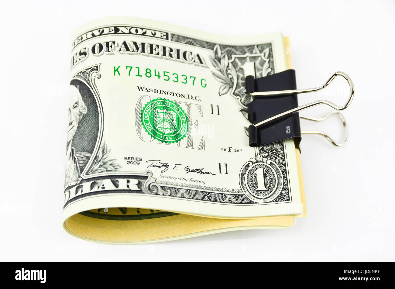 US Dollars stapled together Stock Photo - Alamy