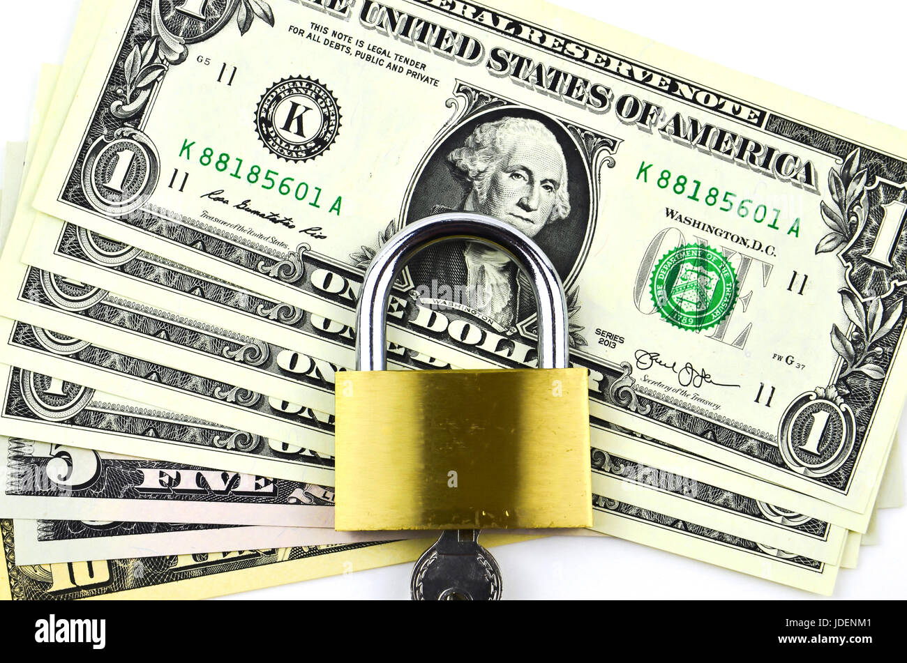 Image shows dollars can be safe or unsafe Stock Photo - Alamy