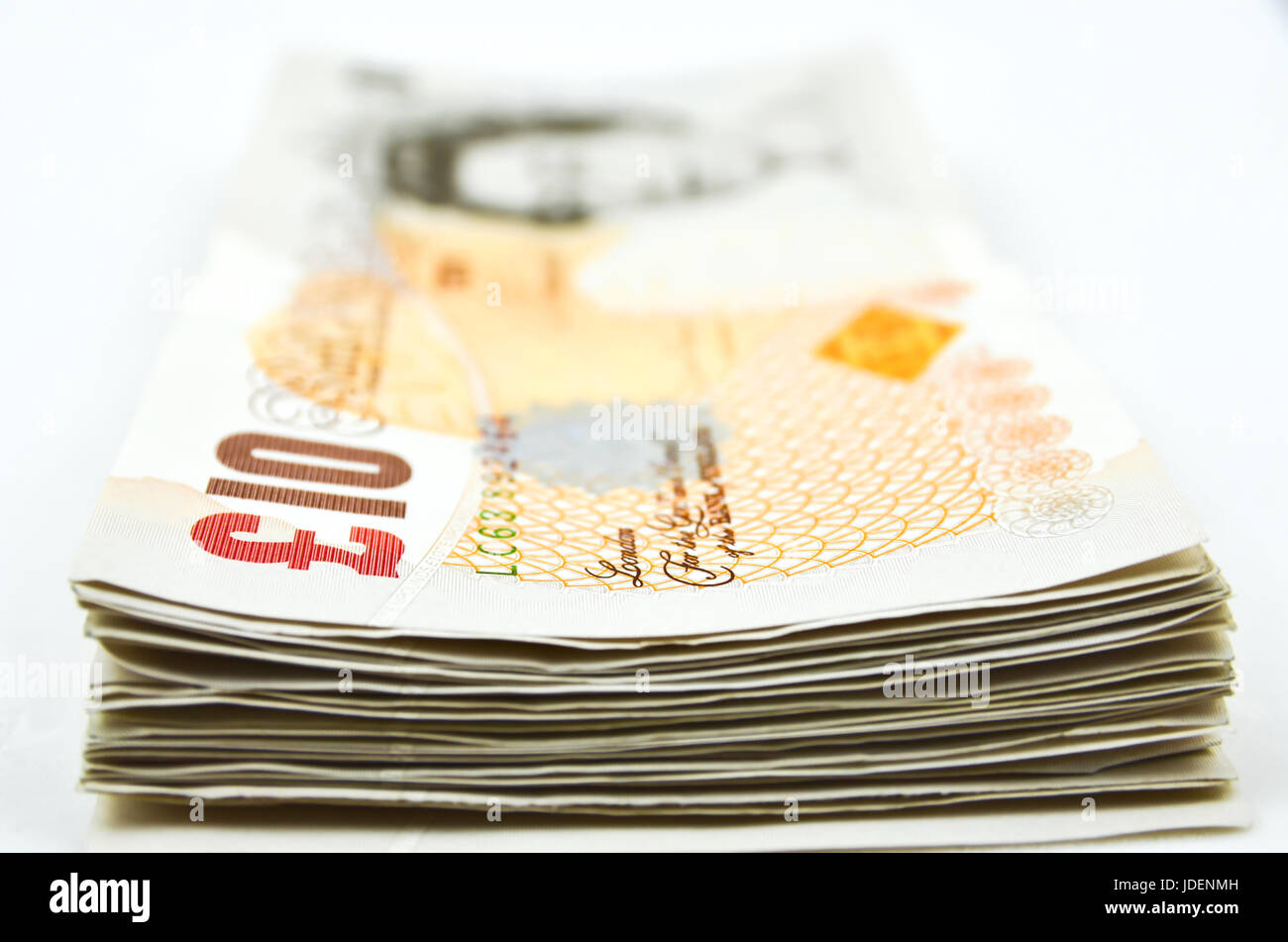 British pounds on white background Stock Photo - Alamy