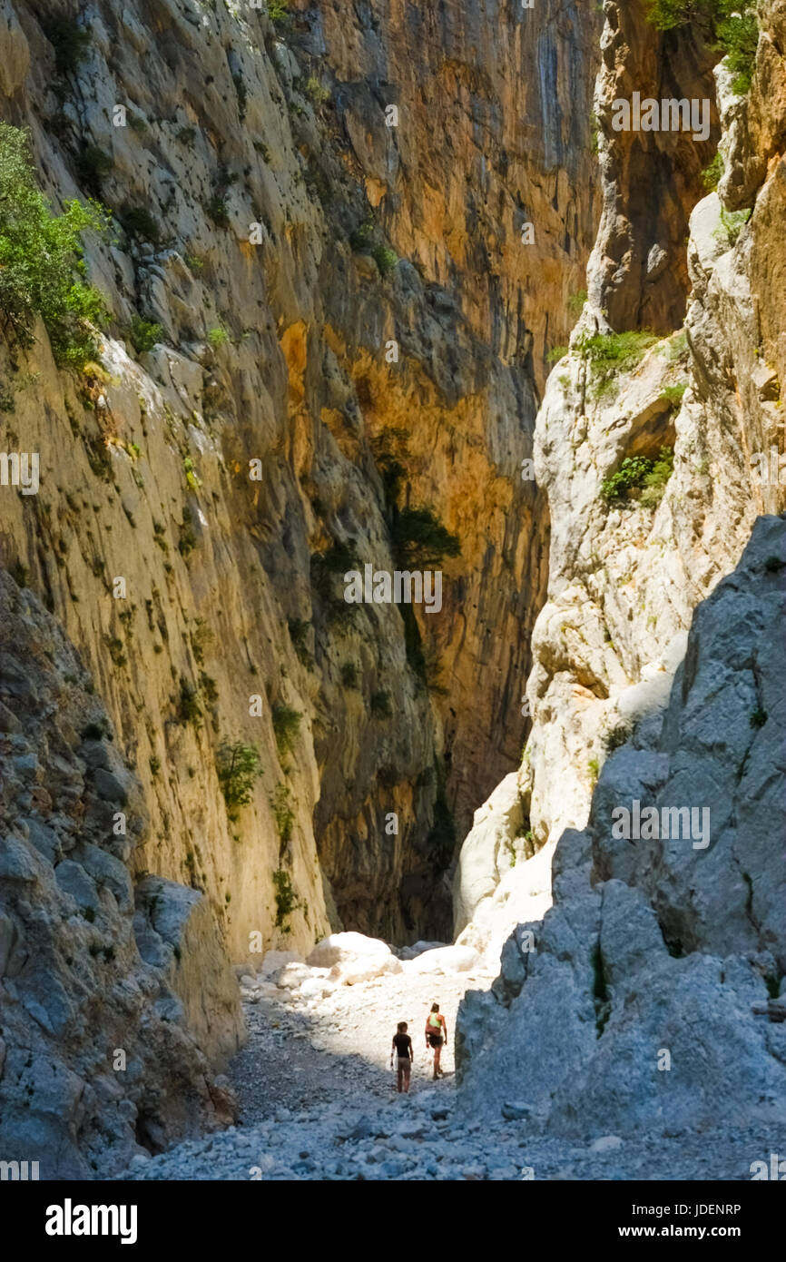 Narrow Gorroppu Canyon near Dorgali, Sardinia, Italy Stock Photo - Alamy