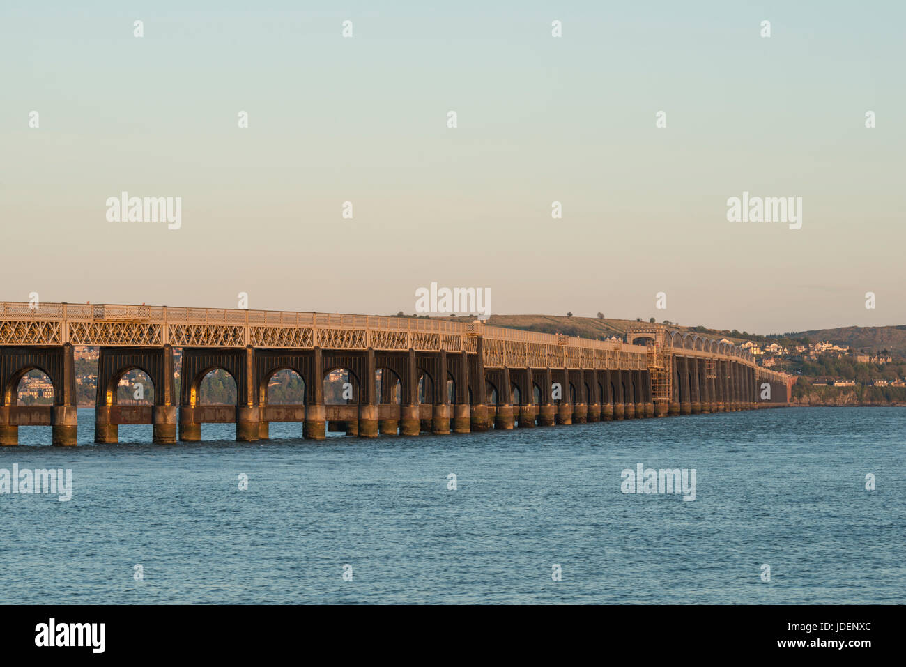 Tay Rail bridge at sunset, Dundee, Scotland, UK Stock Photo - Alamy