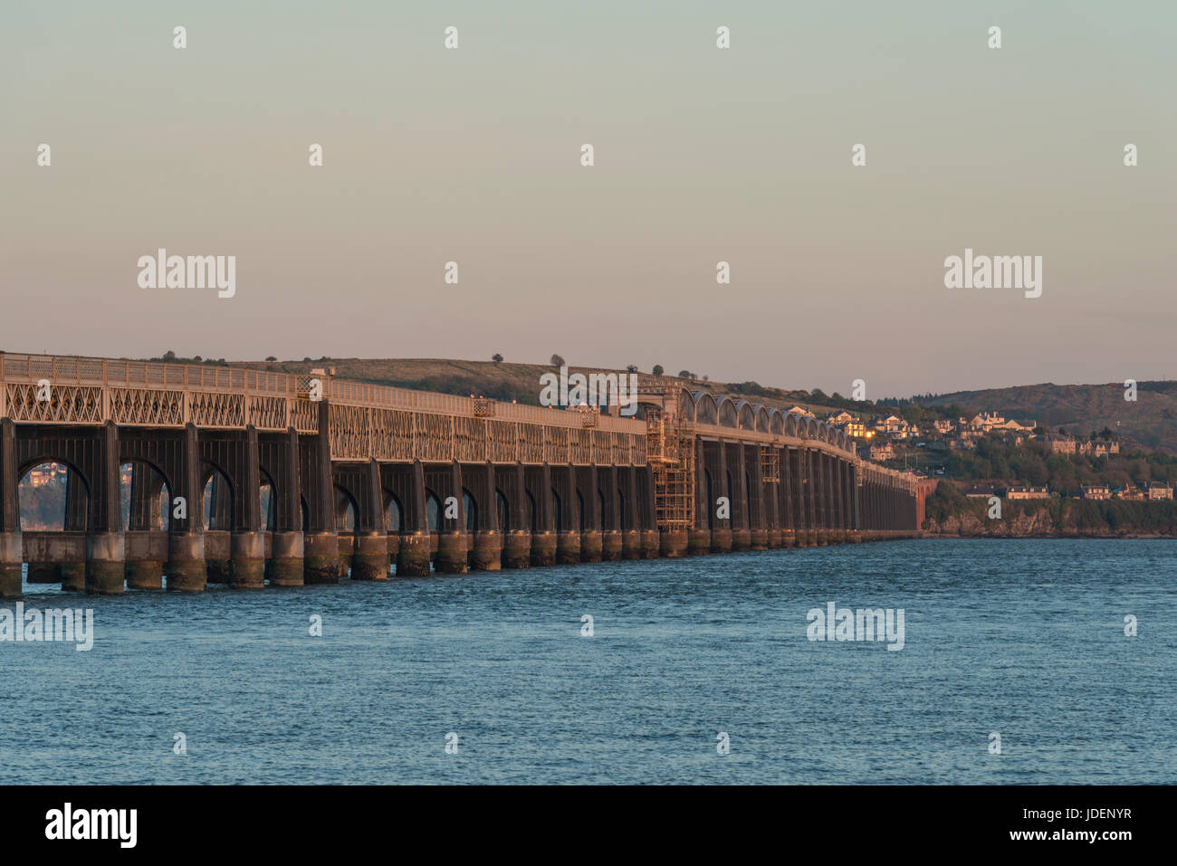 Tay Rail bridge at sunset, Dundee, Scotland, UK Stock Photo - Alamy