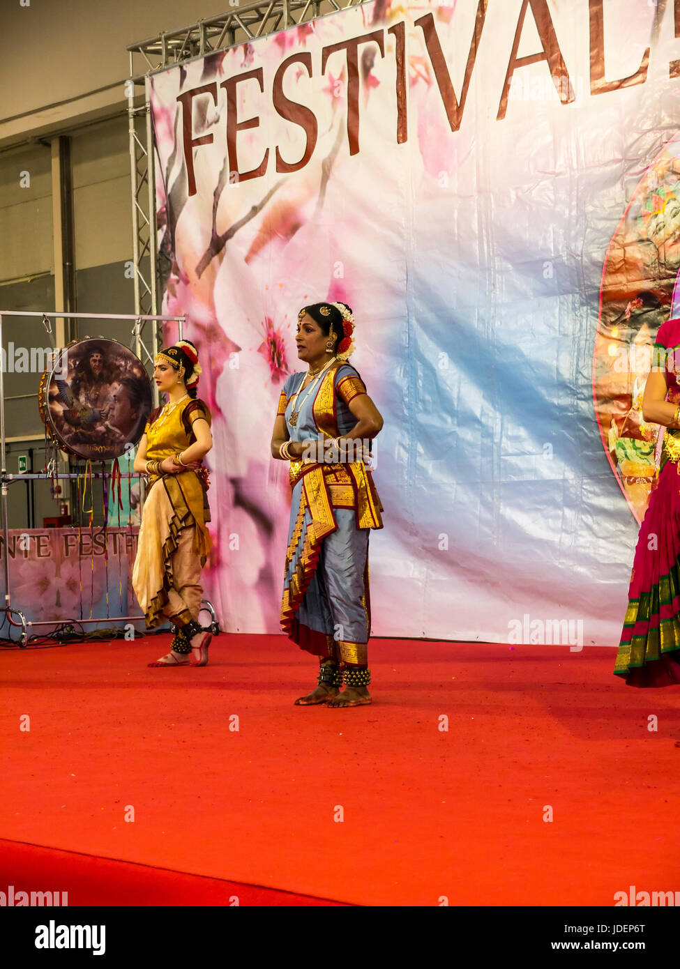 Dancers at the Festival of the Orient in Rome Italy Stock Photo - Alamy