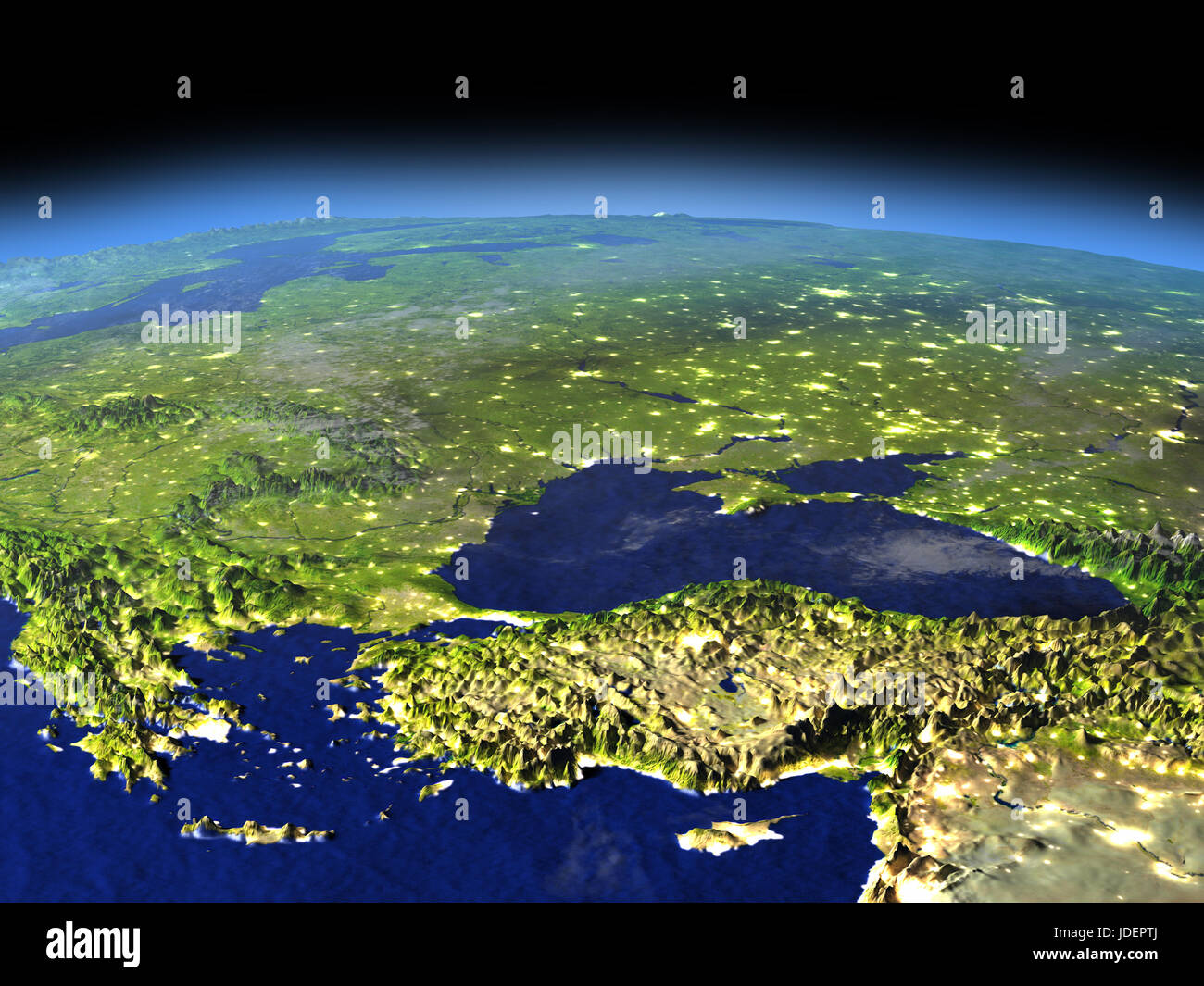 Greece turkey and aegean sea map hi-res stock photography and images ...
