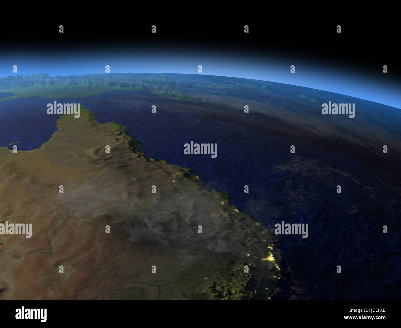 Barrier Reef From Space