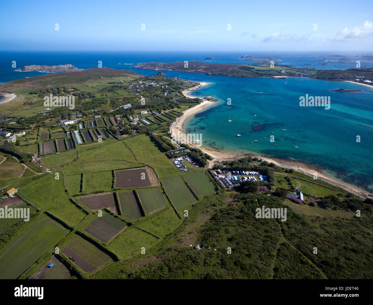 Isles of scilly aerial hi-res stock photography and images - Alamy