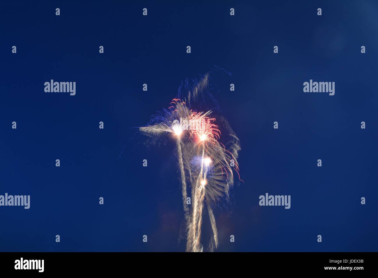 Bang blue fireworks hi-res stock photography and images - Alamy