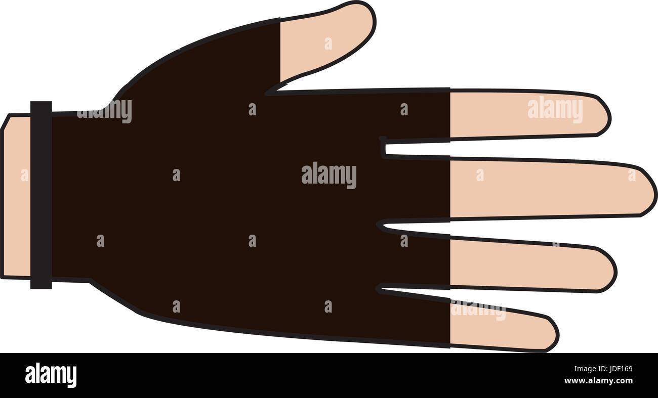 drawing hand human protection glove medical Stock Vector Image & Art ...