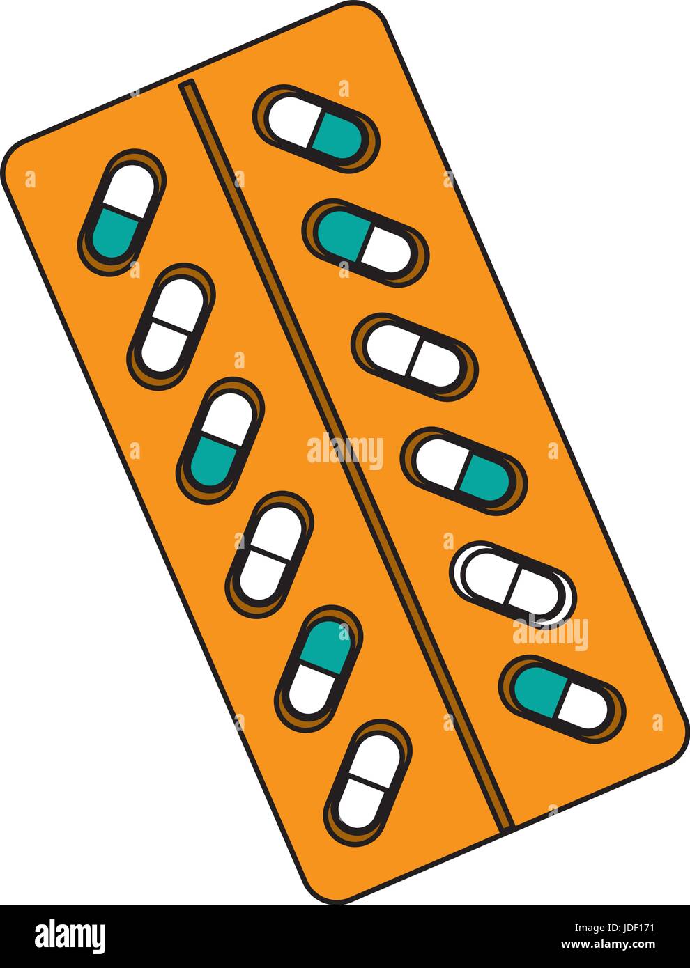 packaging capsule medicine pharmacy care Stock Vector Image & Art - Alamy