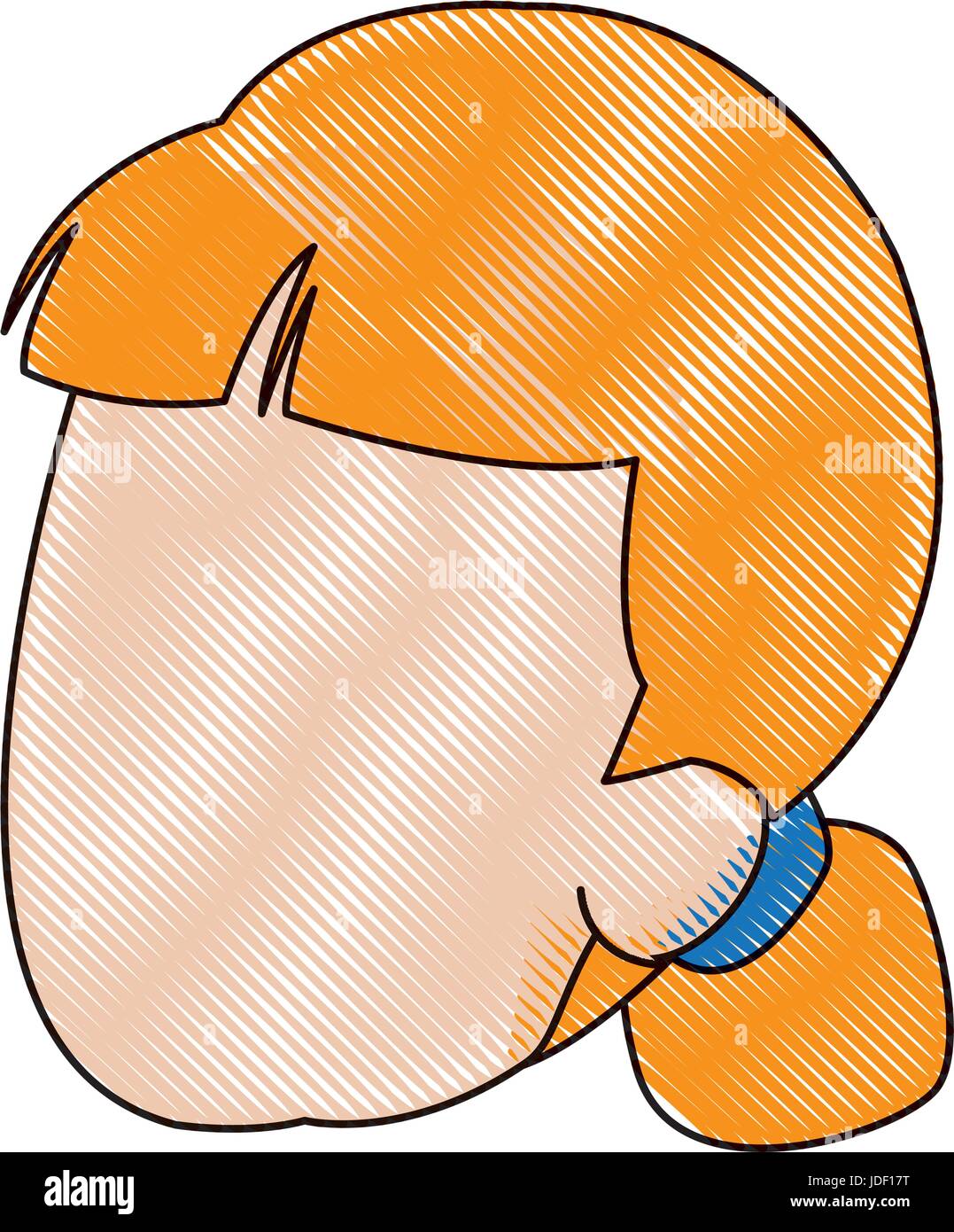 cartoon woman head female character Stock Vector Image & Art - Alamy