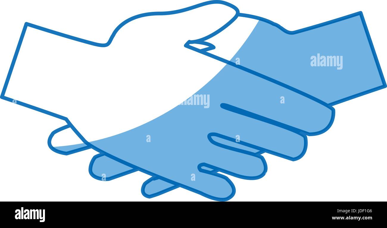 huma hand shake cooperation support Stock Vector Image & Art - Alamy