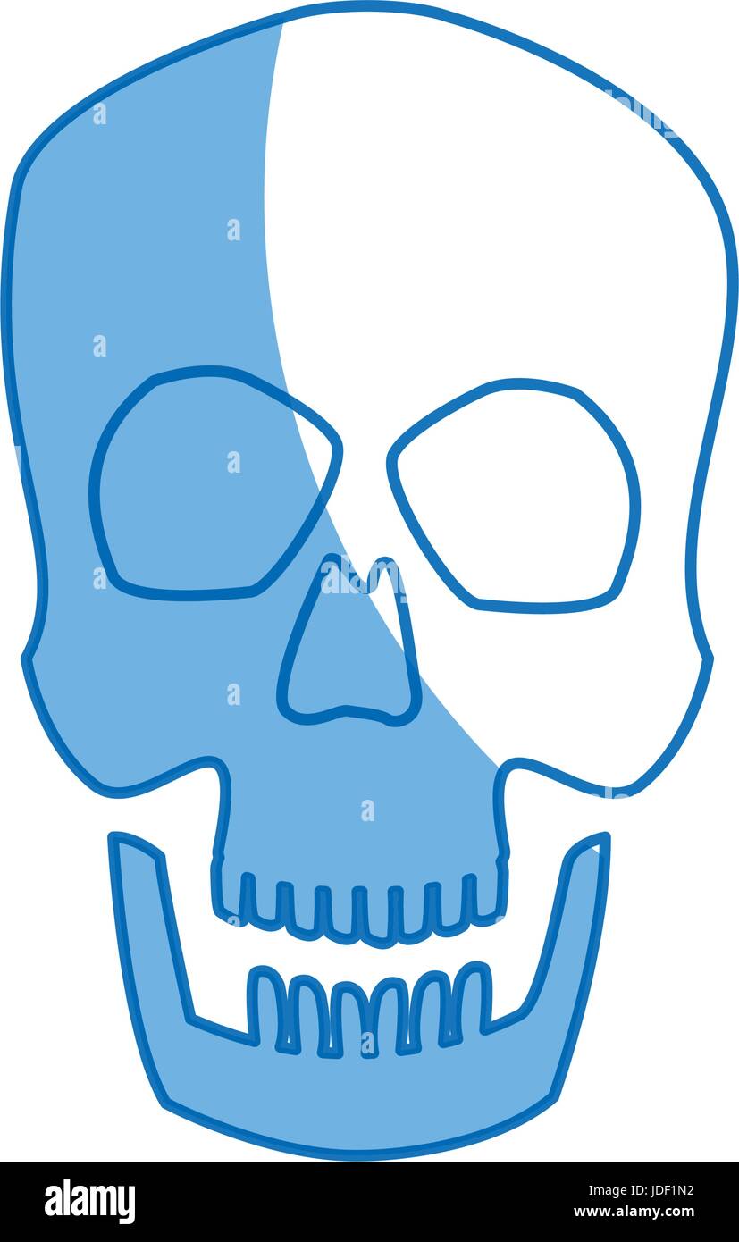 Human skull and neck bones Stock Vector Images - Alamy