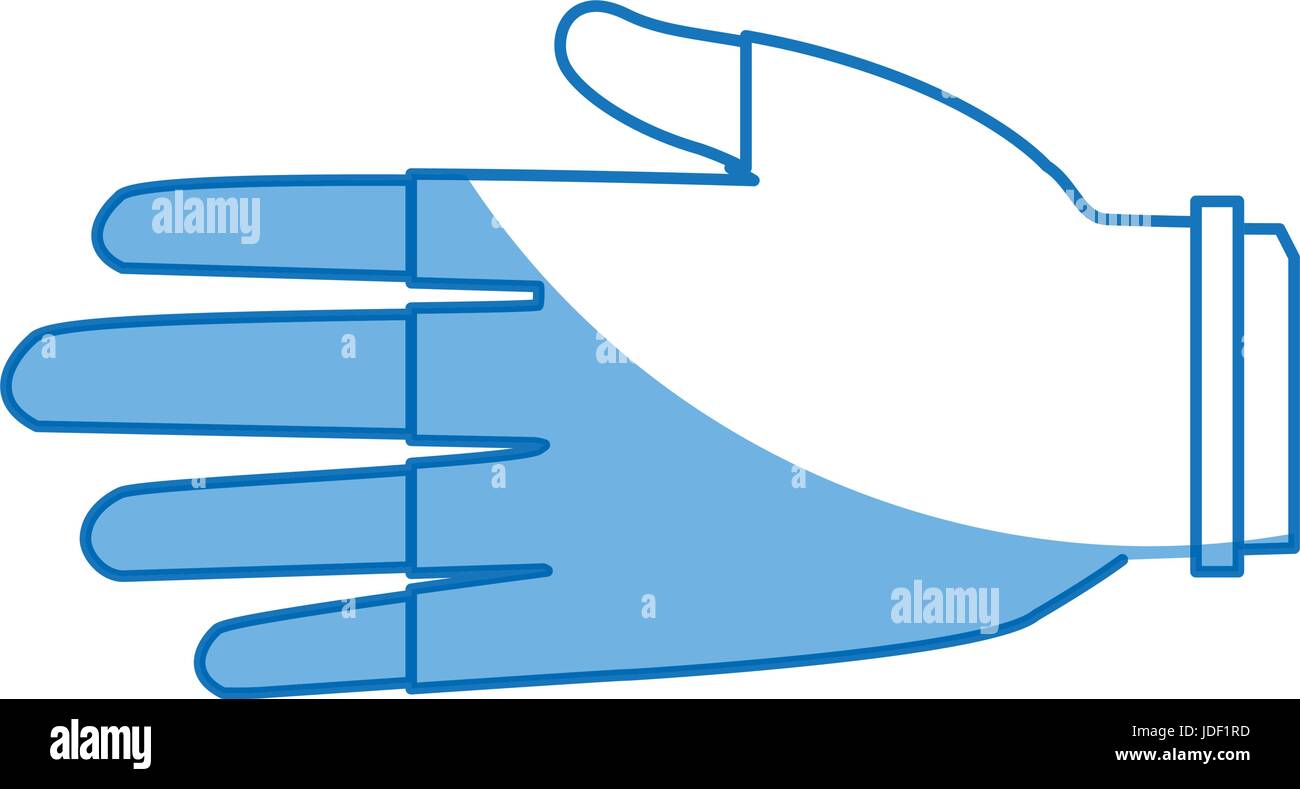 drawing hand human protection glove medical Stock Vector Image & Art ...