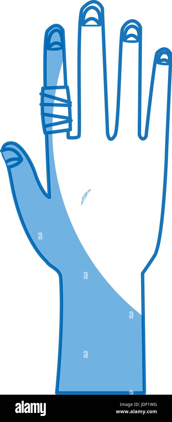 Finger trauma Stock Vector Images - Alamy