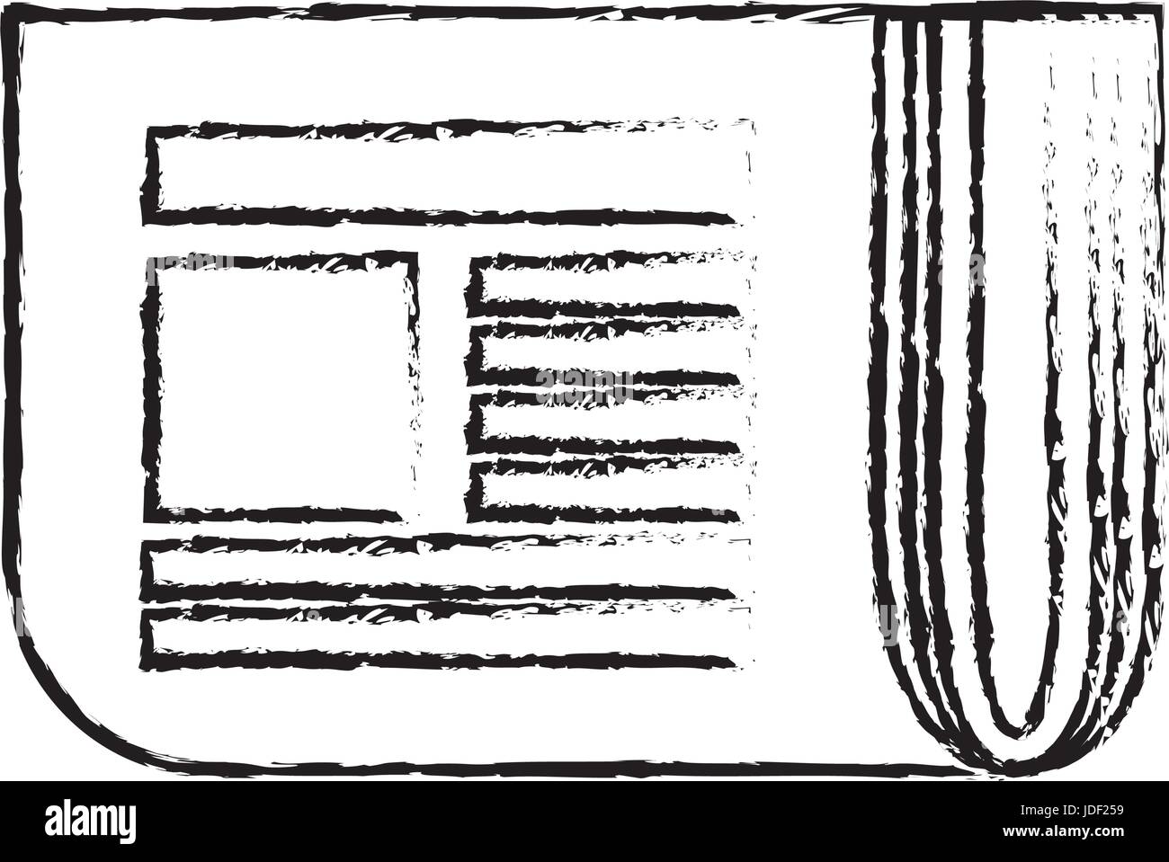 figure newspaper with important medium information Stock Vector Image ...