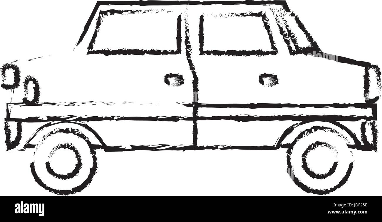 drawing car vehicle transport sedan icon Stock Vector Image & Art - Alamy