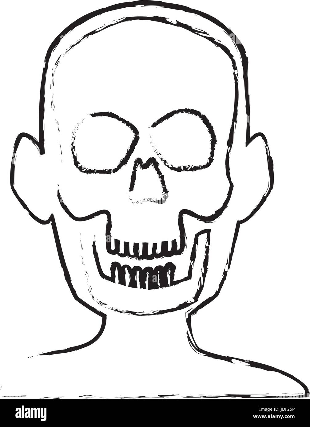 xray of head bone structure of human medical health Stock Vector Image ...