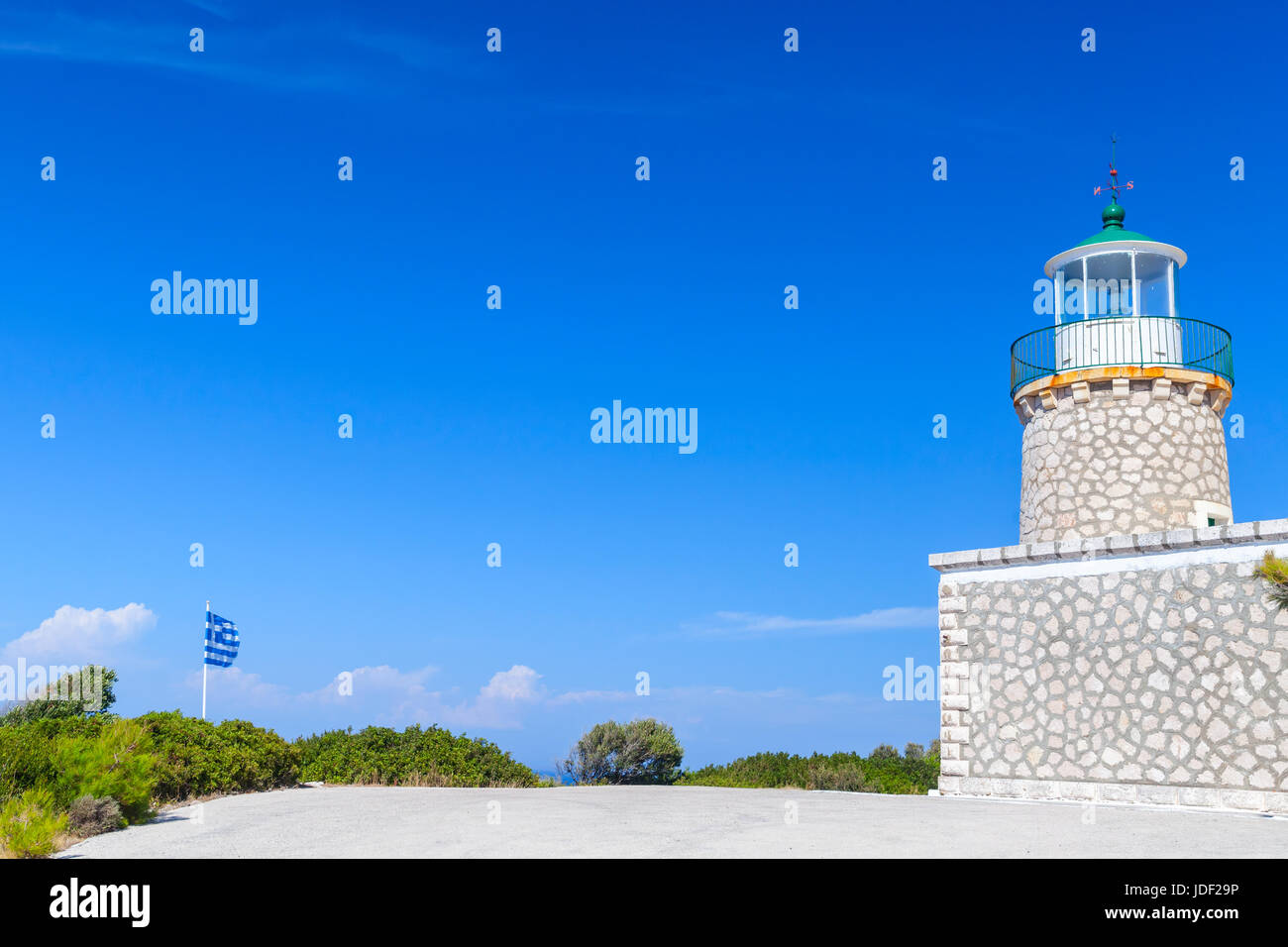 Skinari Lighthouse, it was manufactured in 1897, located In Zante ...