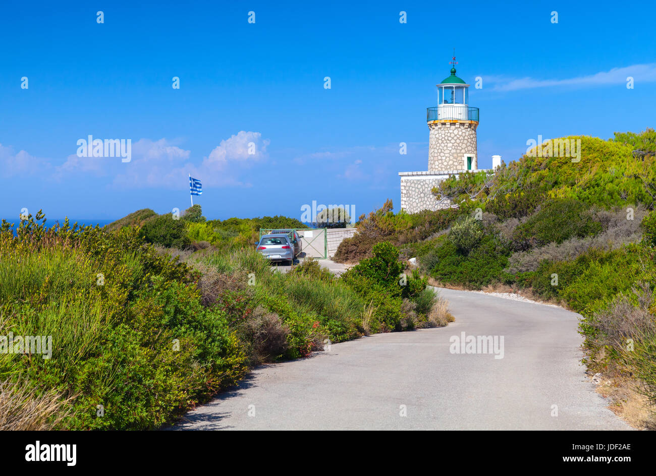 Skinari Lighthouse. It was manufactured in 1897, located In Zante ...