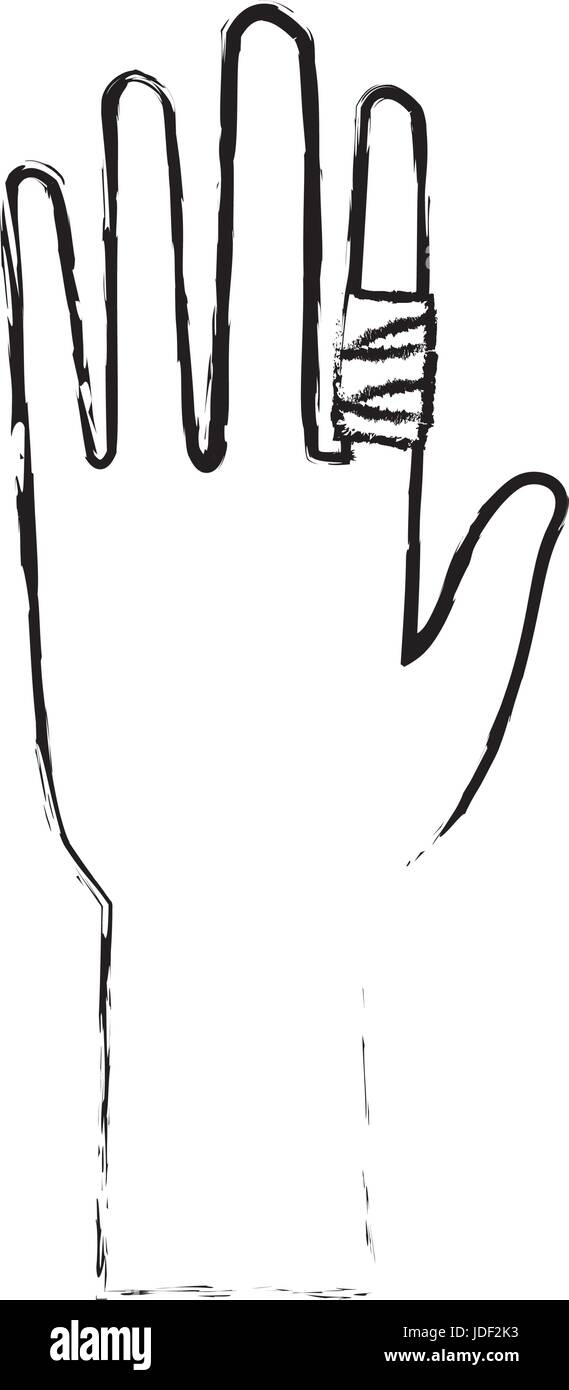 Finger trauma Stock Vector Images - Alamy