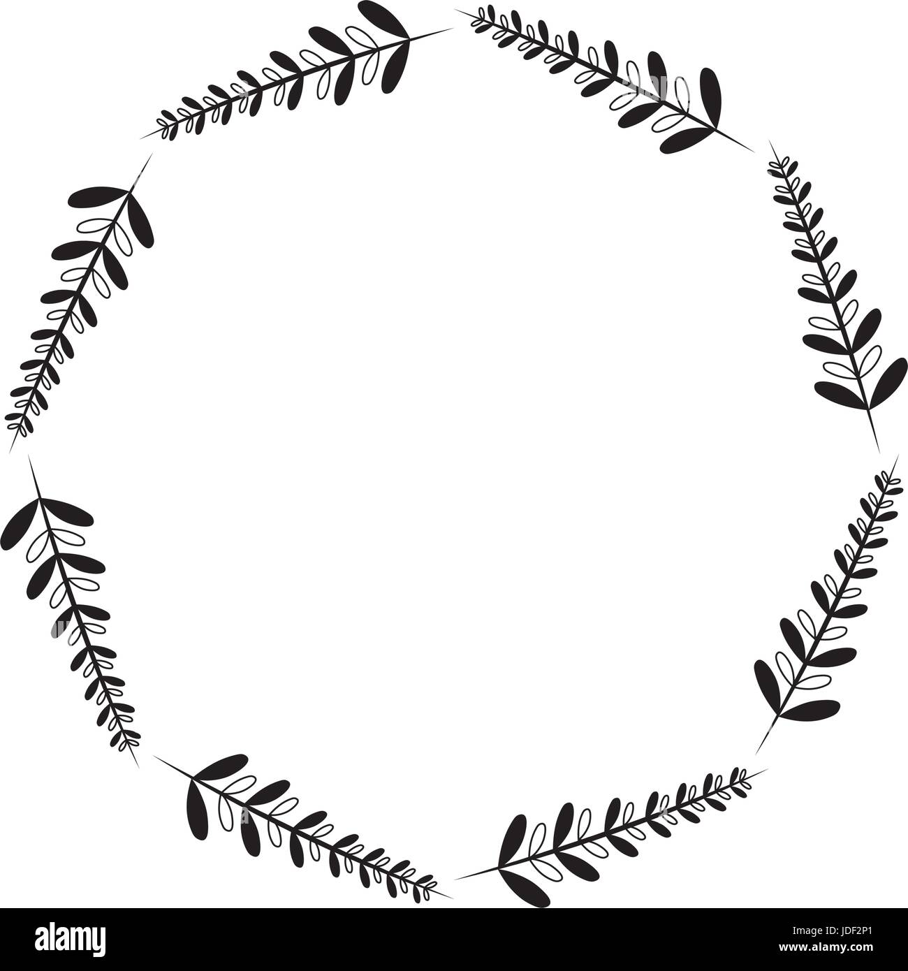 rustic branches with leaves design Stock Vector Image & Art - Alamy