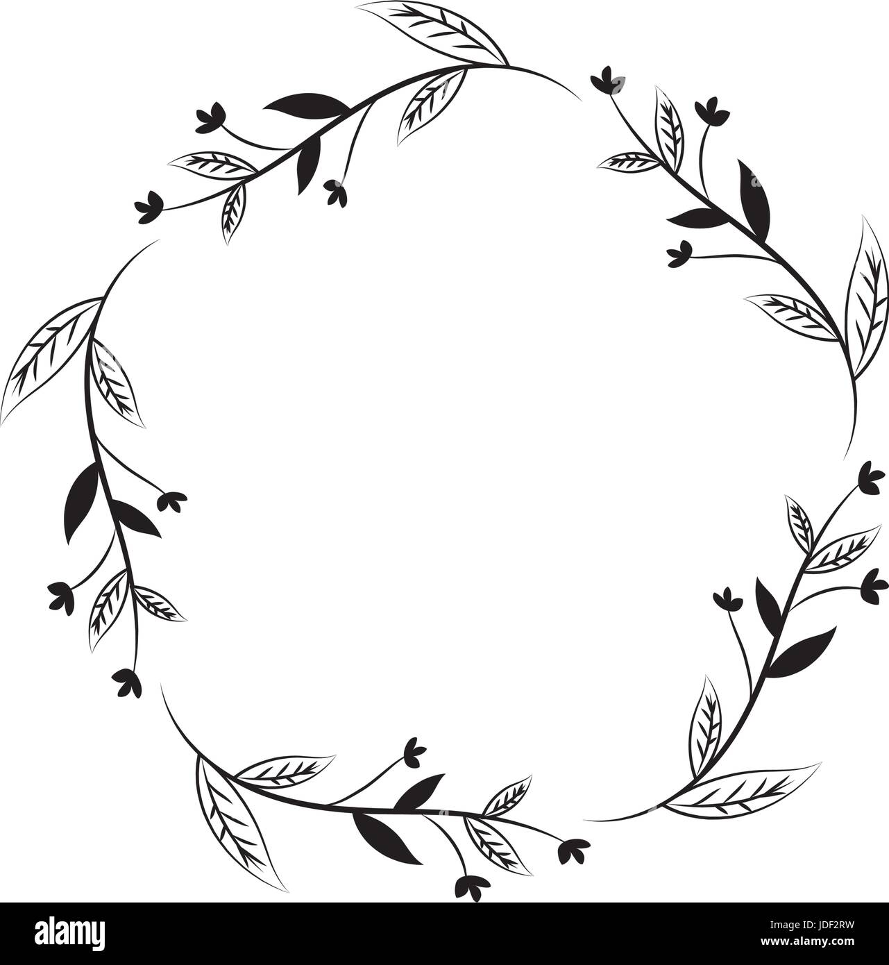 rustic branches with leaves design Stock Vector Image & Art - Alamy