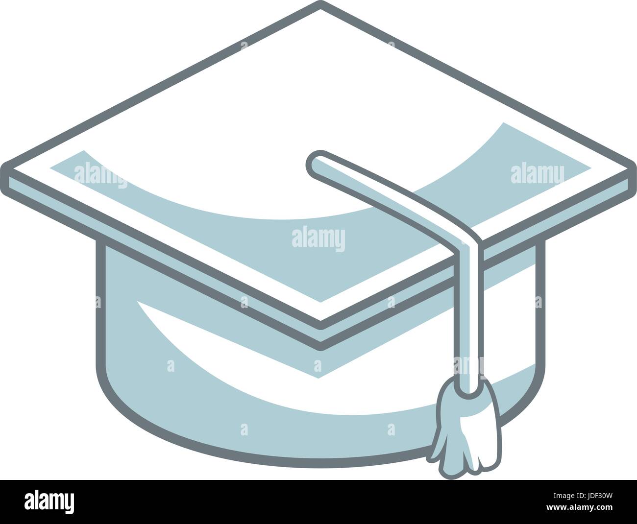 graduation cap accessory education success symbol Stock Vector Image ...